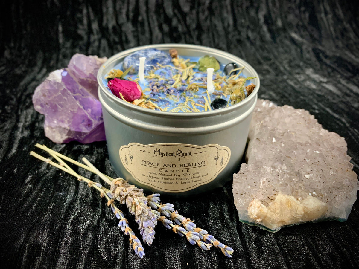 PEACE & HEALING Candle | Herbal Healing – MysticalRitual